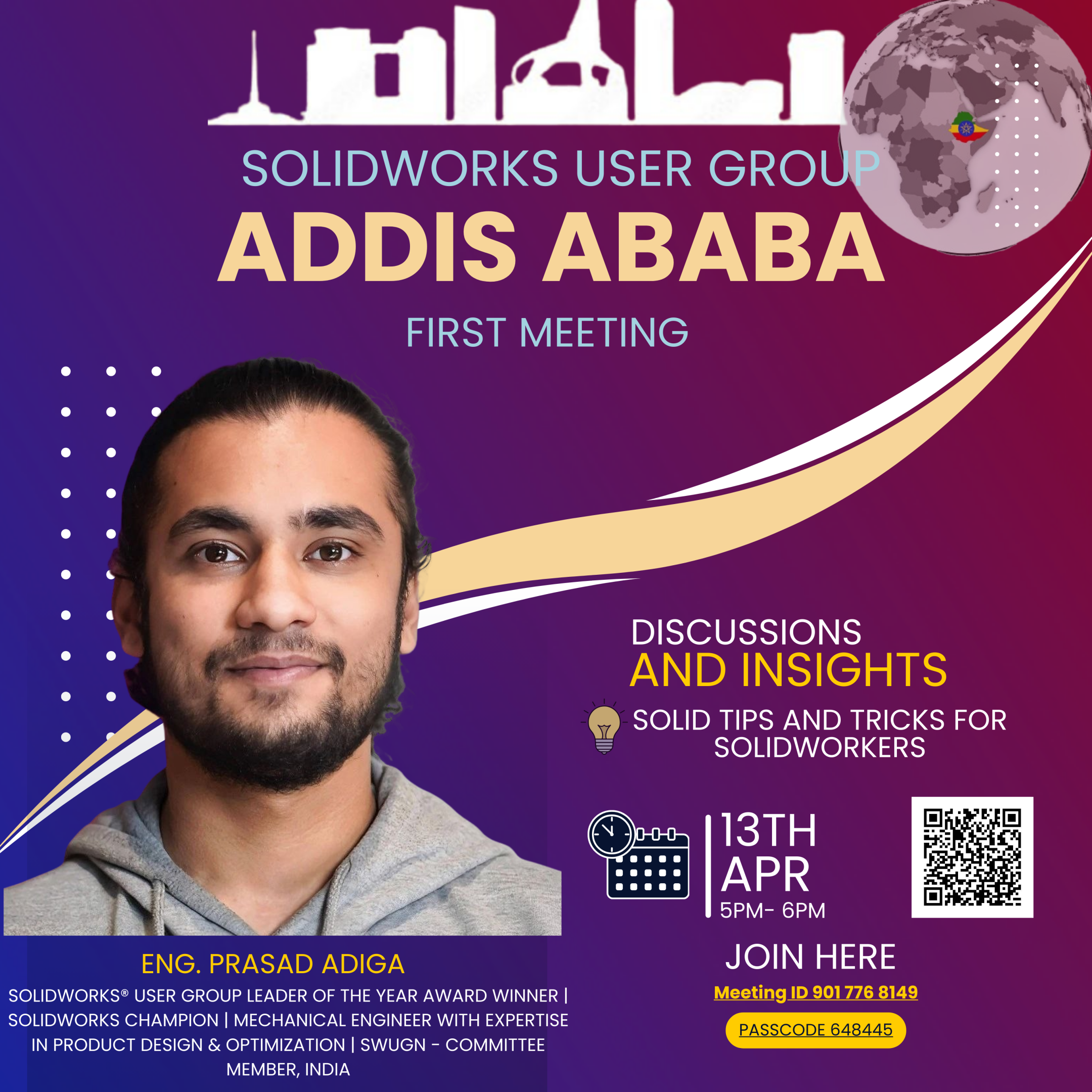 See SOLID Tips and Tricks for SolidWorkers at SOLIDWORKS Addis Ababa SOLIDWORKS User Group